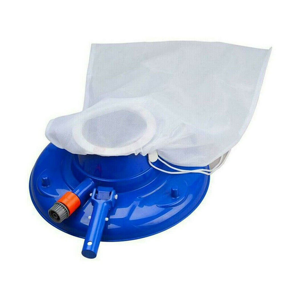Пылесос для бассейна для листьев, фонтан для пруда, щетка, жидкость для уборки бассейна, аксессуары, материал ABS, цвет синий, вес упаковки 820г, размер упаковки 380*380*150мм, комплект пылесоса (щетка, поворотные колеса, адаптер для шланга,