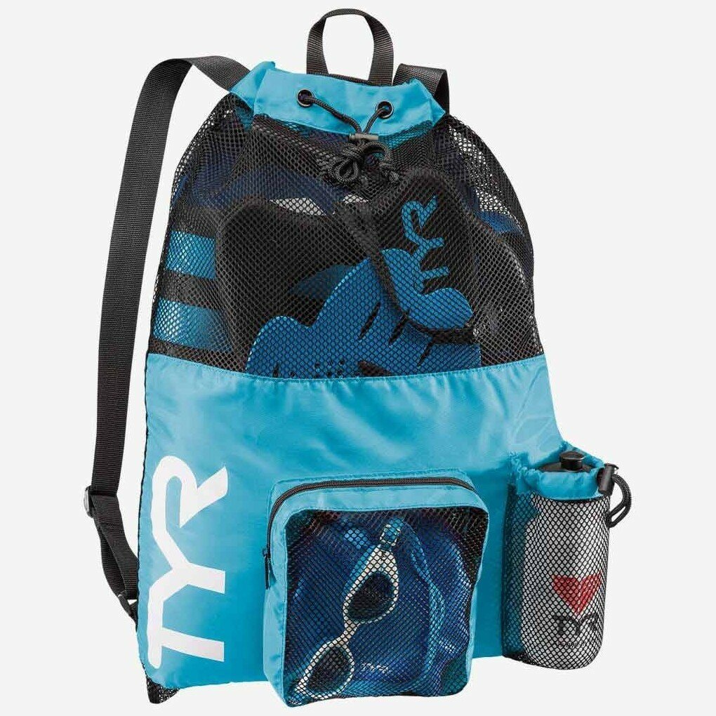 Рюкзак для аксессуаров TYR Big Mesh Mummy Backpack (420 Голубой, O/S)