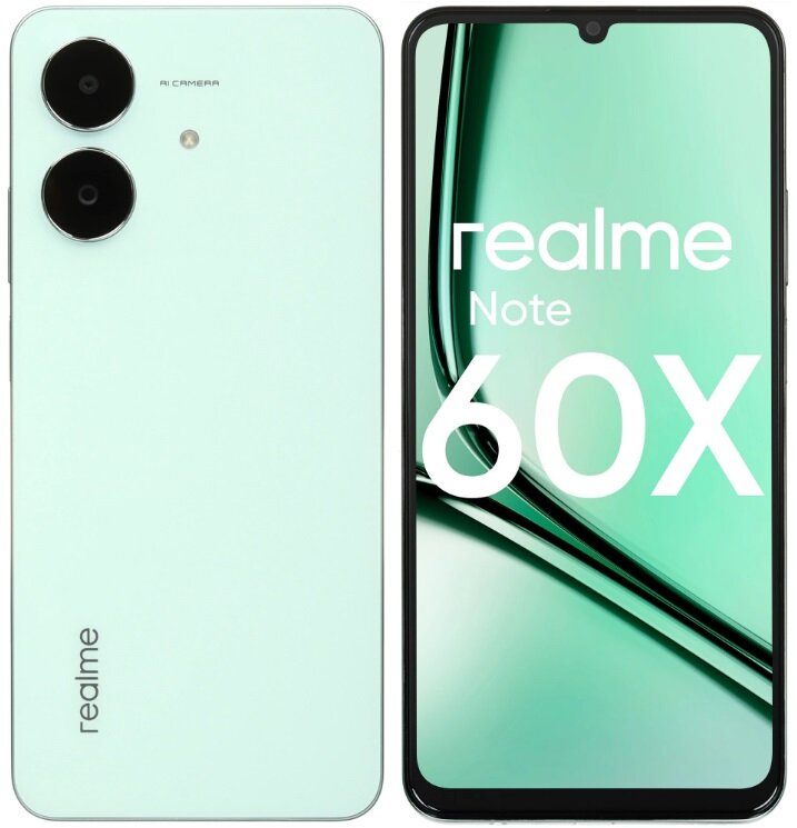 Смартфон Realme Note 60X RMX3938 4Gb/128Gb Green