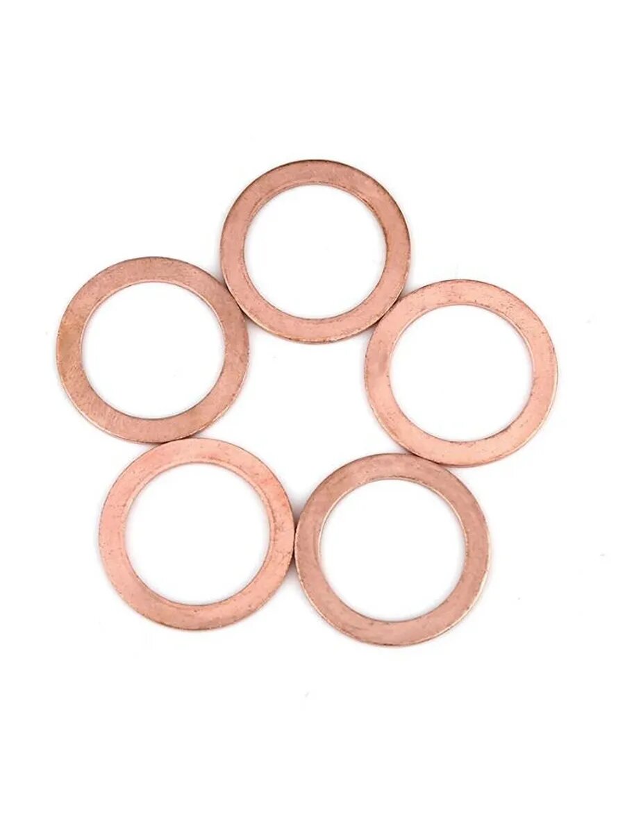 Прокладка, кольцо сливной пробки для Geely, медь. 5шт