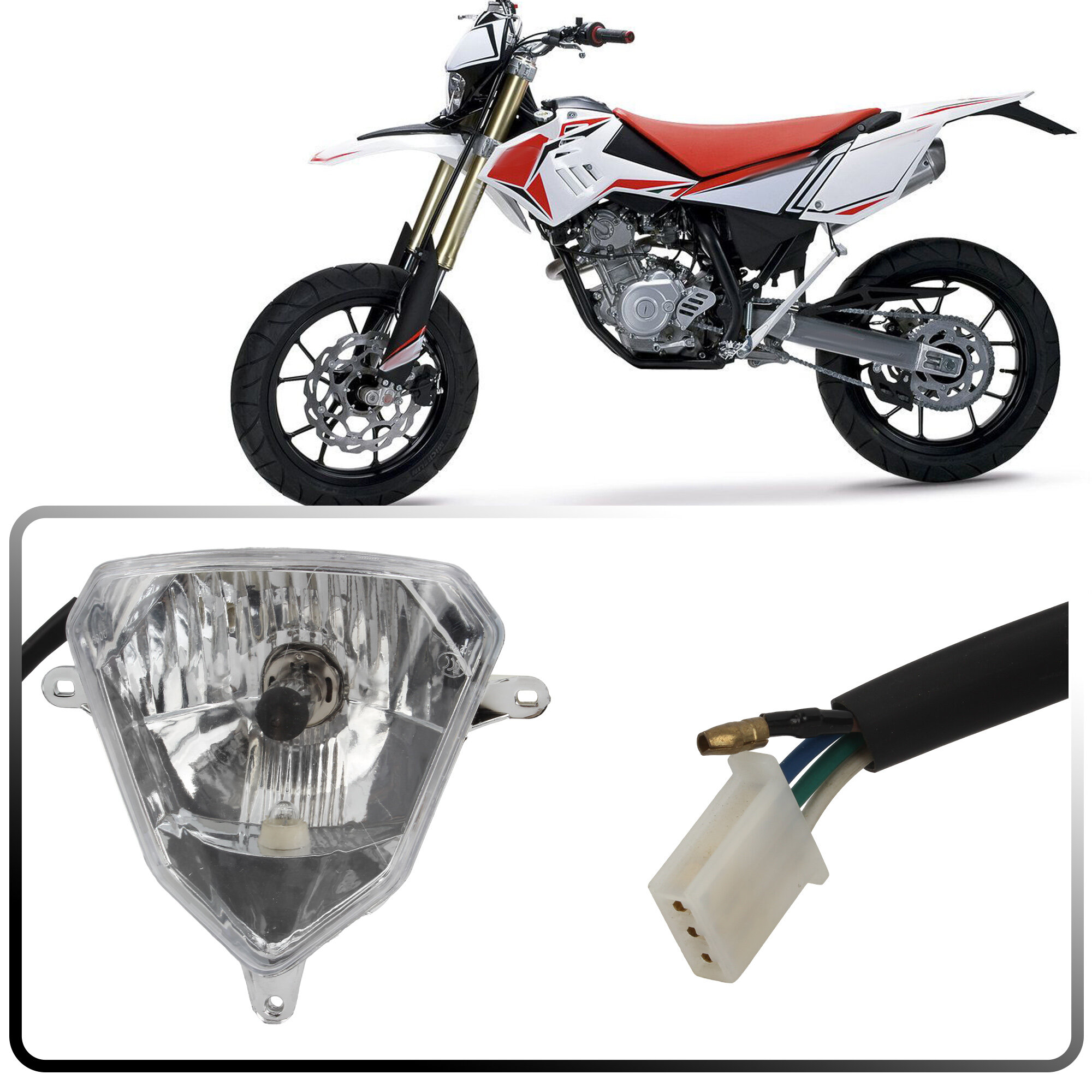 Аксессуары для фар внедорожных мотоциклов for Beta RR Racing 125-480 2010-2023 Beta RR 125-50 LC Xtrainer 250/300