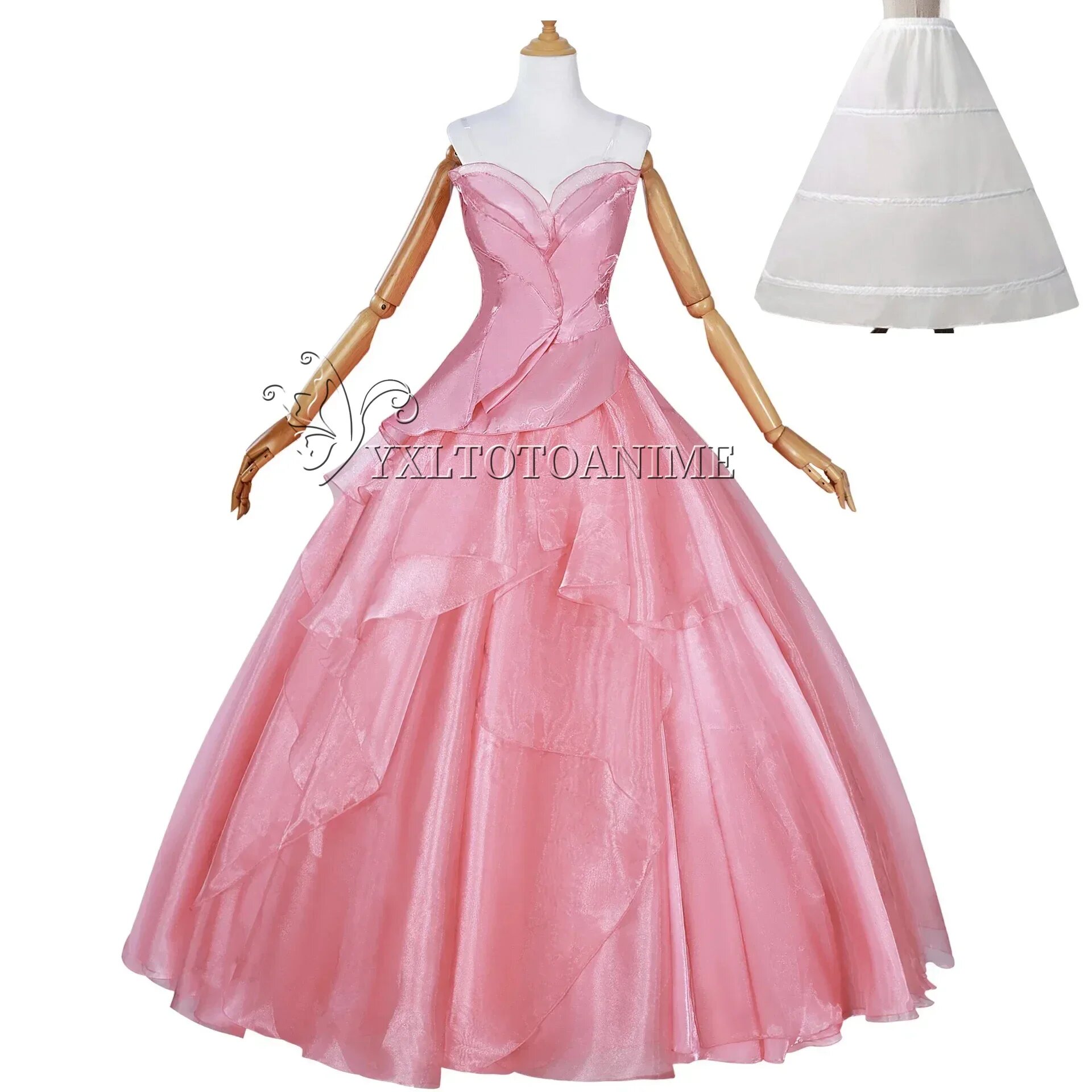 Косплей костюм Glinda розовый, Size XS, Color package 4