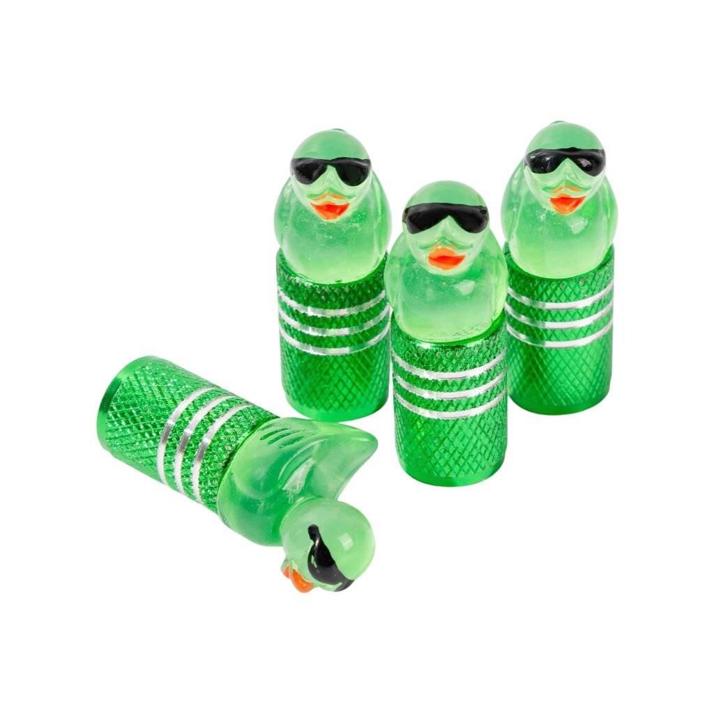 Fashionable Duck Design Tire Valves Stem Cap Cover Dustproof Alloy Auto Accessory