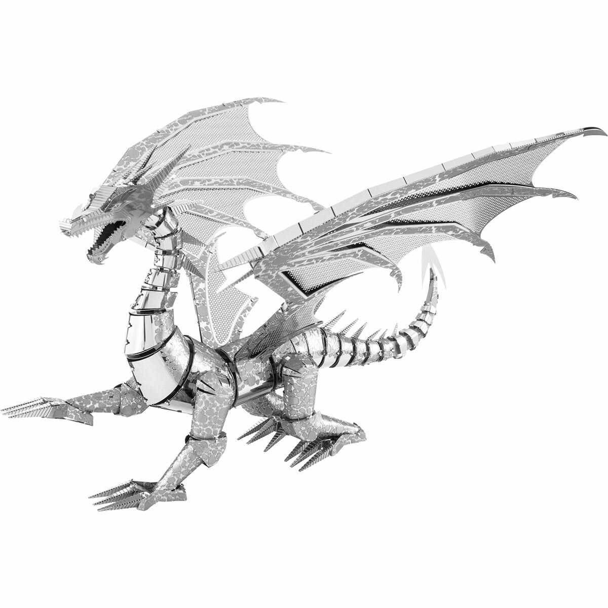 Огненный дракон 3D металлическая модель, DIY конструктор для сборки без клея декоративная фигурка-сувенир, пазл для подростков и взрослых, развивающий набор