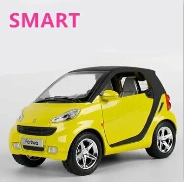 Модель автомобиля из металла 1:32 для детей Желтый, Yellow