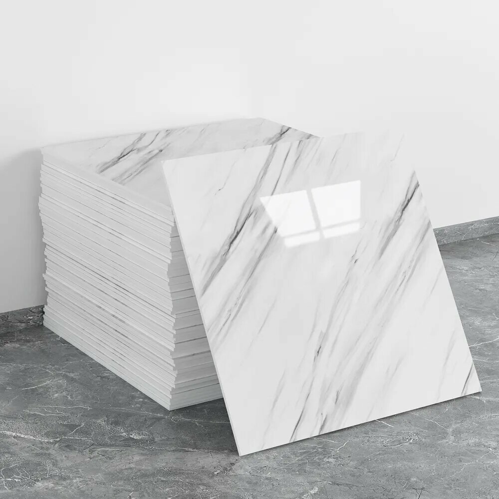 Самоклеящиеся стеновые панели с эффектом мрамора, панель ПЭТ 30х30 см, огнестойкие водостойкие и быстрый монтаж, для кухни, ванной, акцентных стен