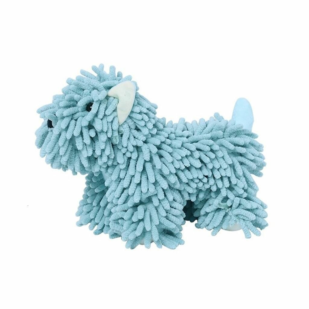 Плюшевая игрушка-полотенце для рук "Собака", Зеленый