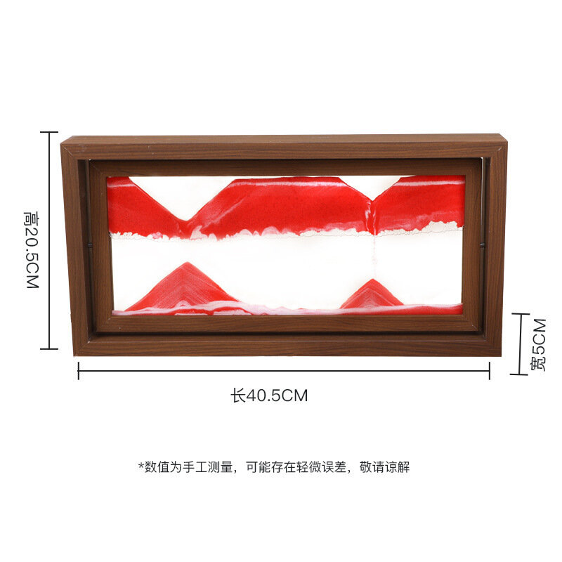 Современная 3D зыбучие пески живопись вращающаяся деревянная фоторамка песочные часы украшение дома гостиная офис декомпрессионные украшения