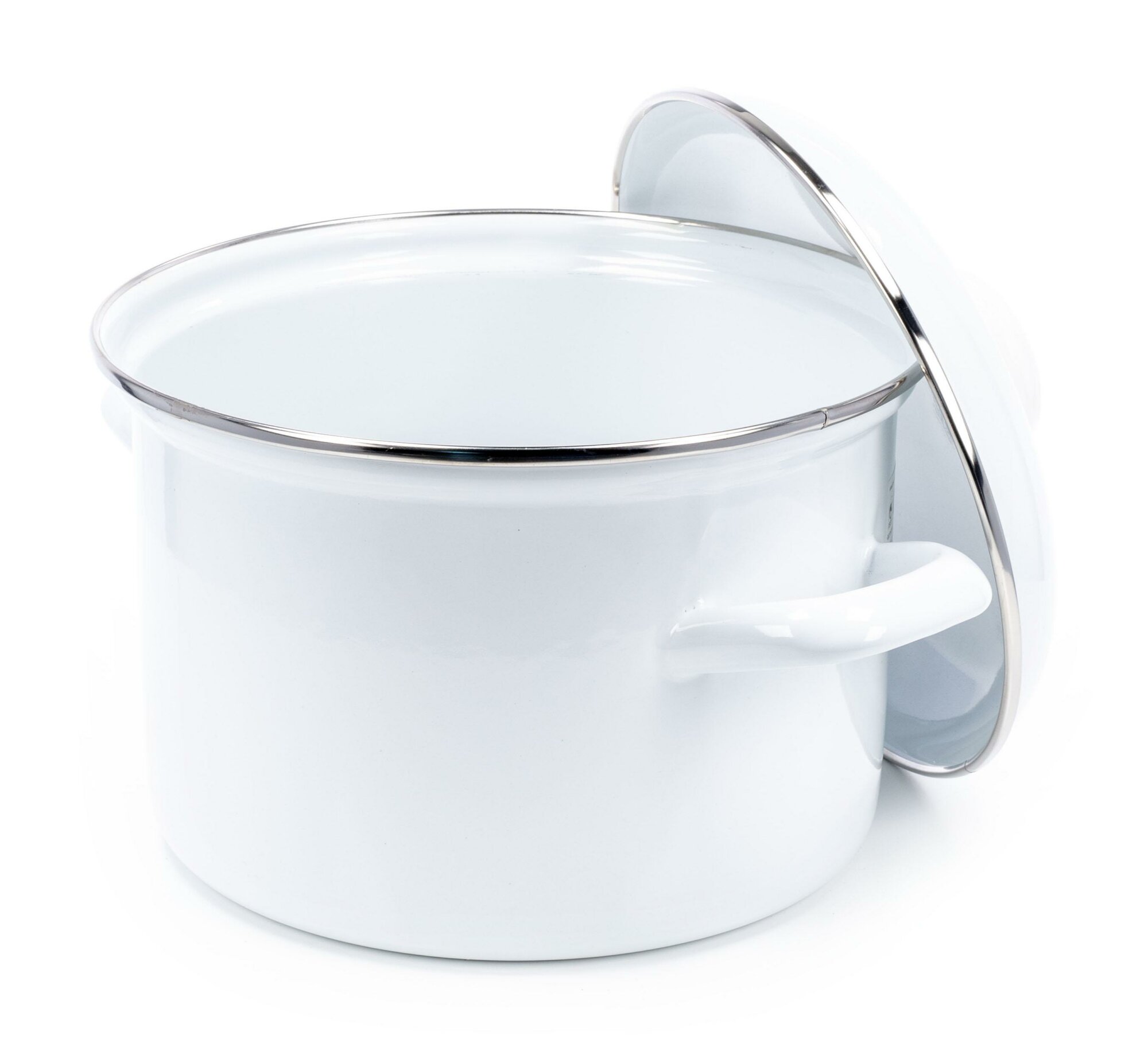 Кастрюля эмаль 3.0Л белая лысьва