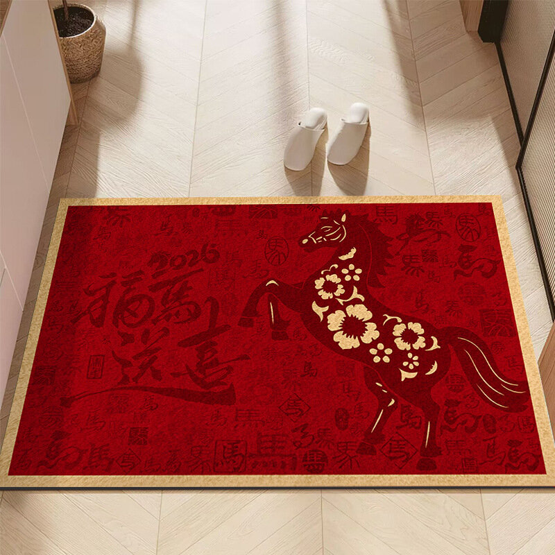 Коврик для входа из кристаллической вельветы 40x60 см, противоскользящий, пылеустойчивый, подходит для улицы и дома