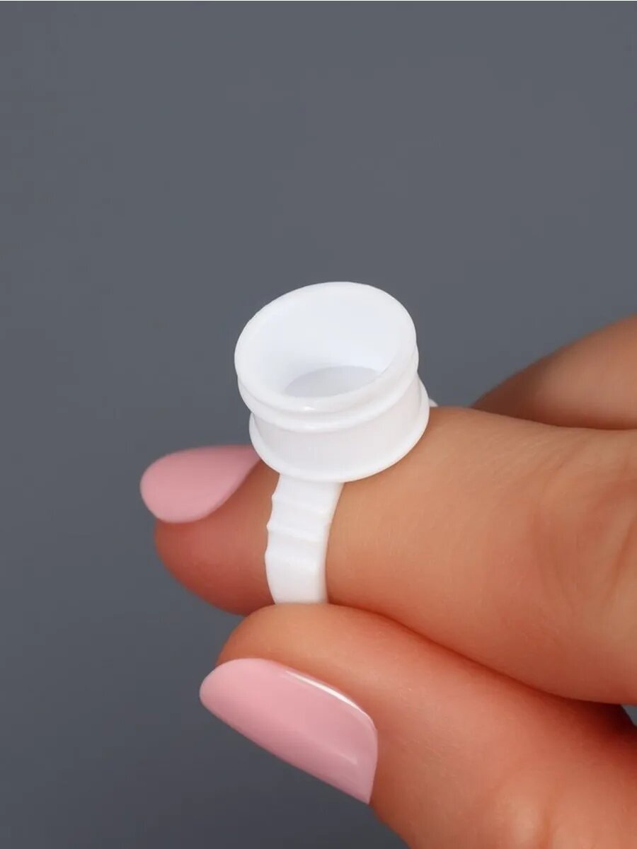 Набор белых лунок для клея, 100 шт.