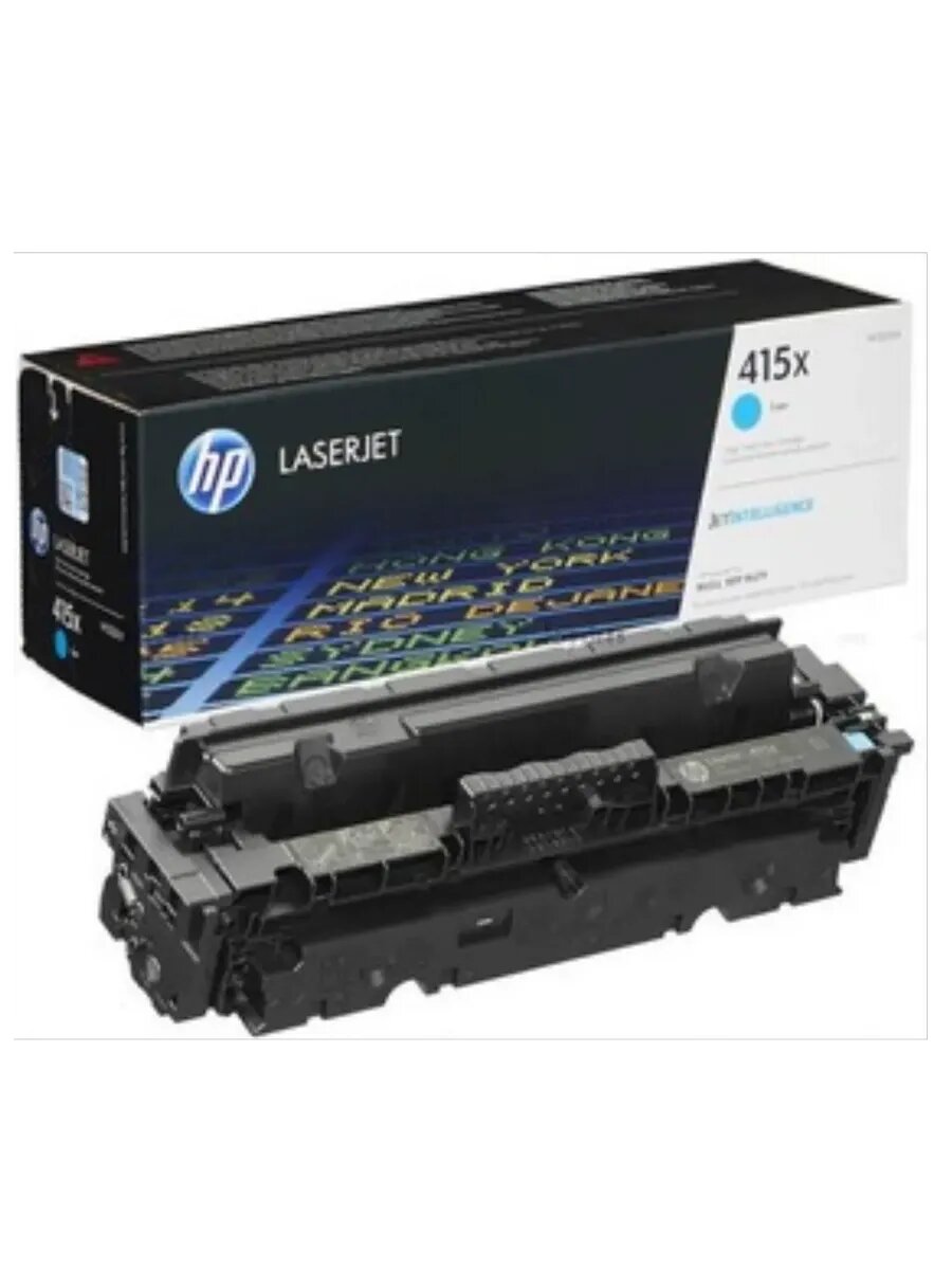 Картридж лазерный HP 415X голубой (cyan), ресурс 6000 страниц