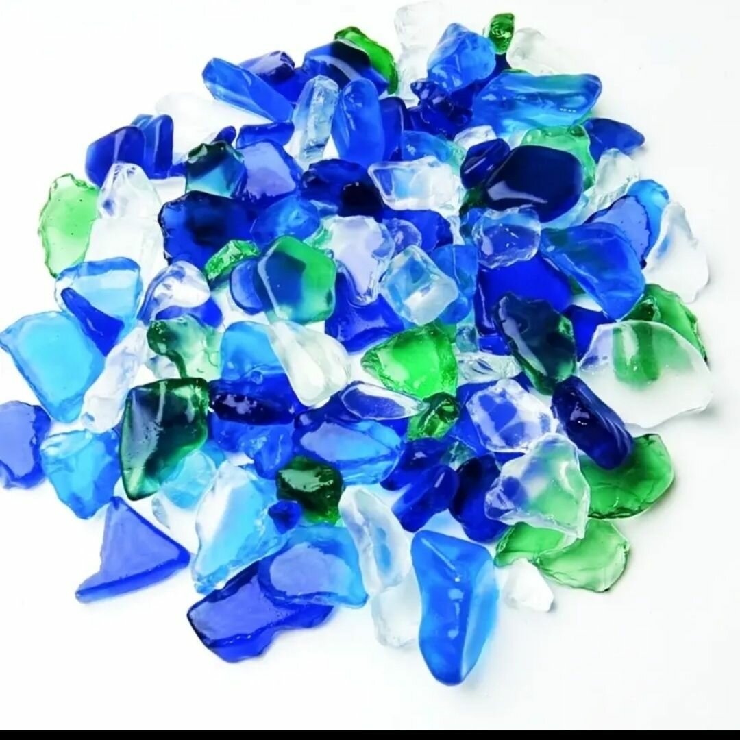 Основа для ландшафтного дизайна аквариума, нерегулярные стеклянные частицы, гидропонная поверхность для растений, ручная работа, креативные смешанные цветные стеклянные частицы