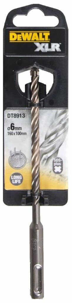 Бур SDS+ DeWalt XLR 6х100x160мм DT 8913