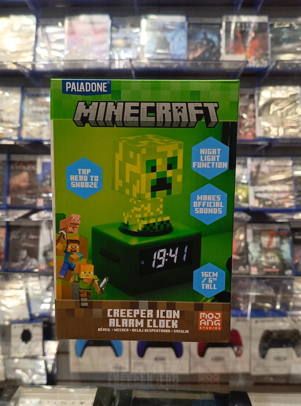 Будильник-светильник Paladone: Minecraft – Creeper (PP11369MCFV3)(SPC)