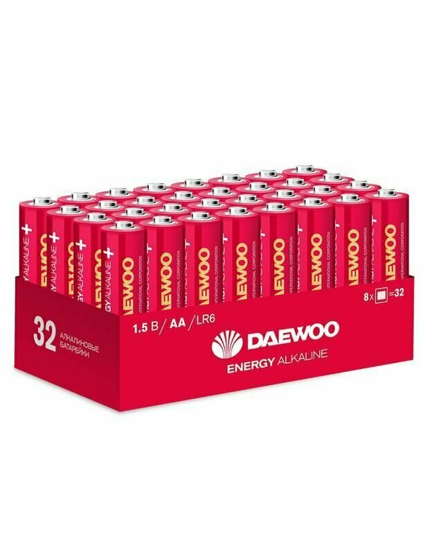 Daewoo Алкалиновая батарейка LR 6 ENERGY Alkaline Pack-32 5030053