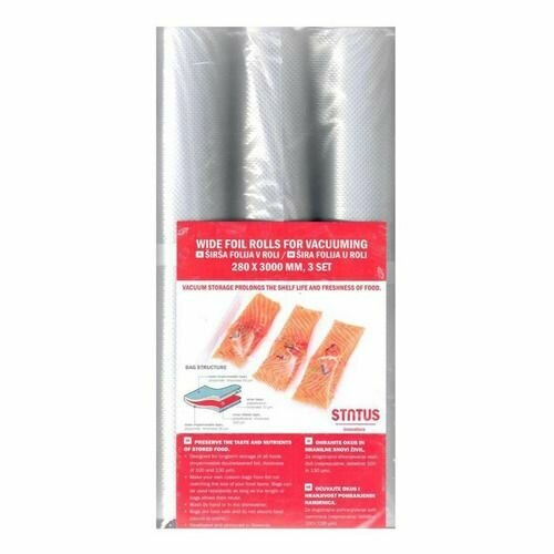 Пакеты для вакуумной упаковки STATUS VB, 28см x 300см