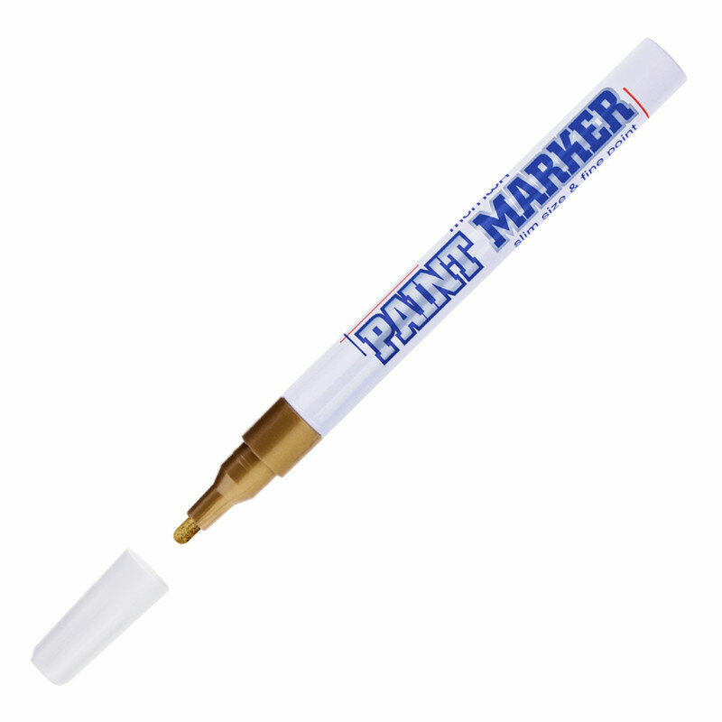 Маркер-краска MunHwa "Slim" золото, 2мм, нитро-основа, 207866