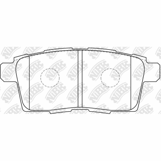 Колодки тормозные дисковые Nibk PN5814, 4 шт