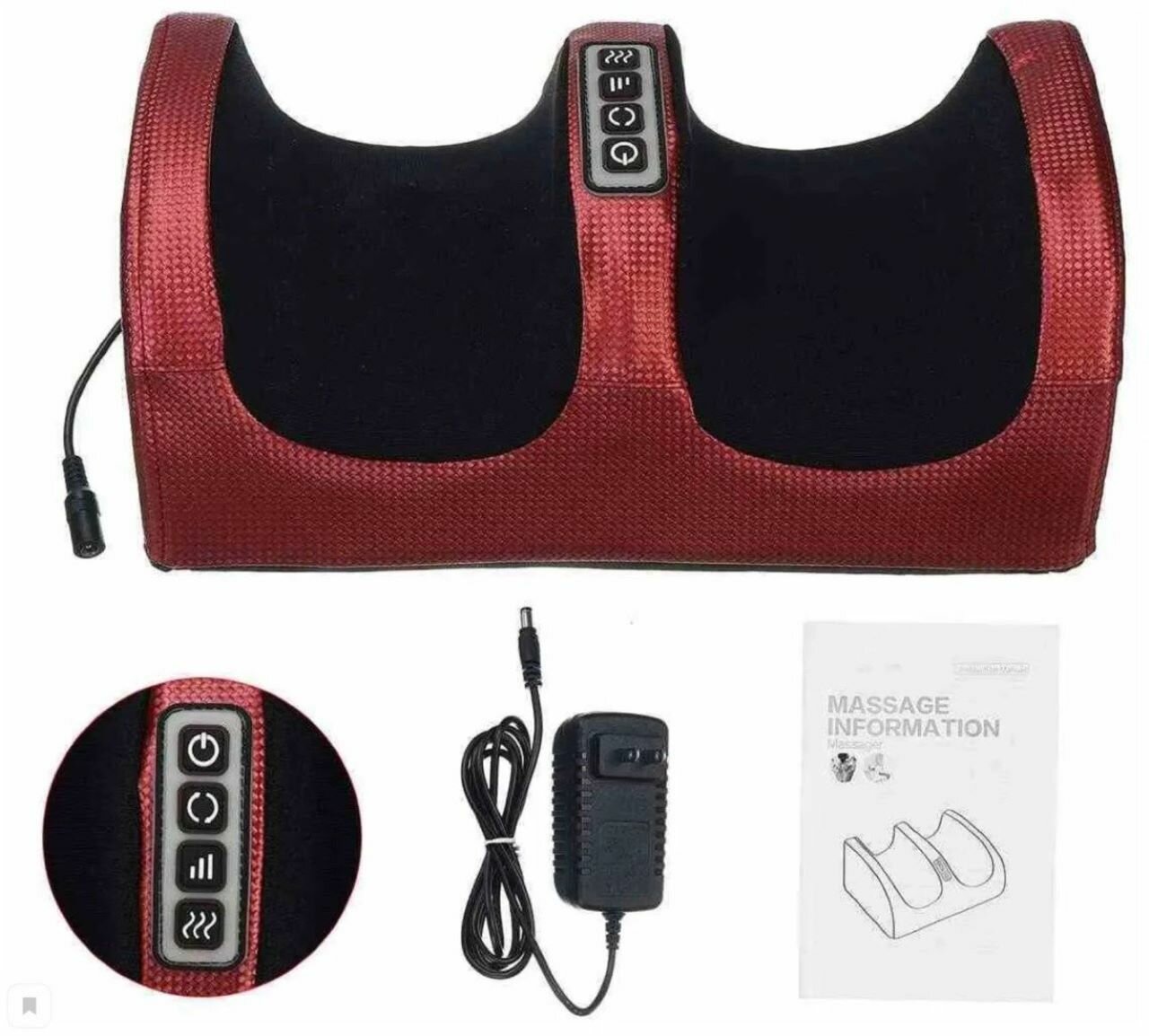 Массажер для ног и стоп с подогревом электрический, массаж и оздоровление