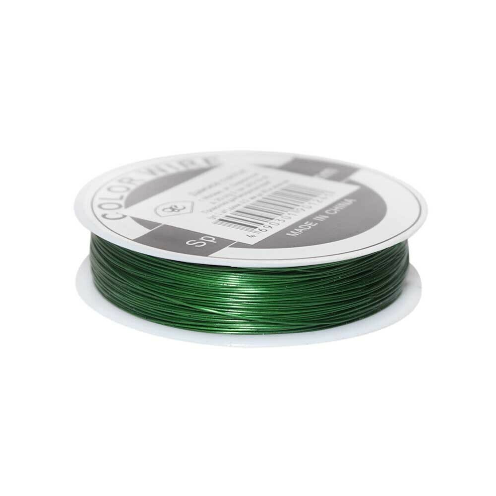 Леска-проволока для рукоделия зеленая