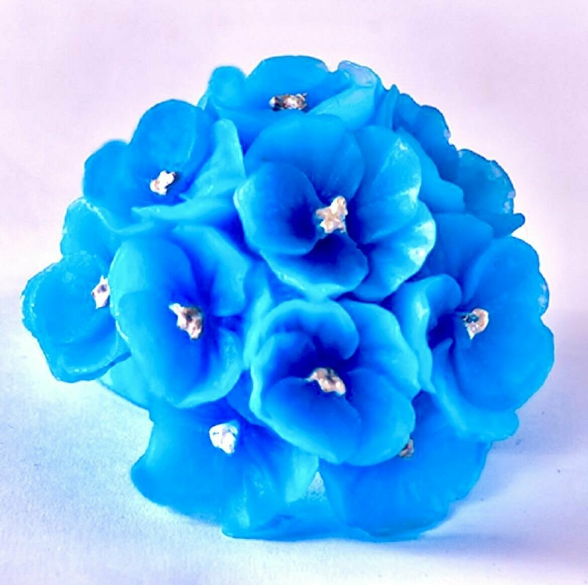 Силиконовая форма для мыла Гортензия 3D, для свечей гипса 1шт 7 х 7 х 4 см