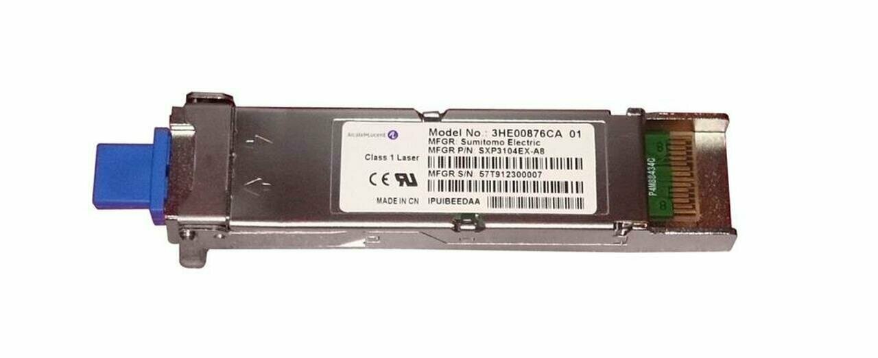 Трансивер Alcatel-Lucent 3HE00876CA 10GBASE-ER XFP Single Mode Fiber (SMF) 40km 1550nm LC DDM RoHS
