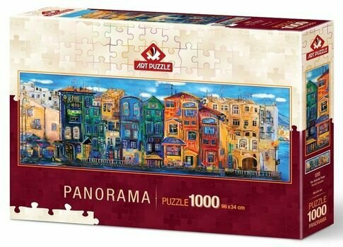 Пазлы 1000 деталей. Красочный город (панорама) 5350, (Art Puzzle)