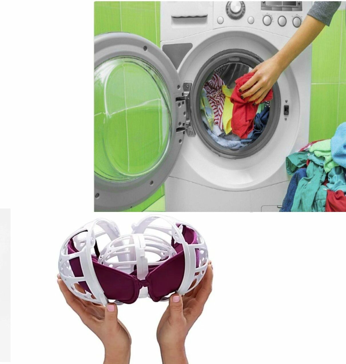 Аксессуар для стиральной машины , Шар для Деликатной стирки Нижнего белья (в наборе: Большой шар + маленький шар )
