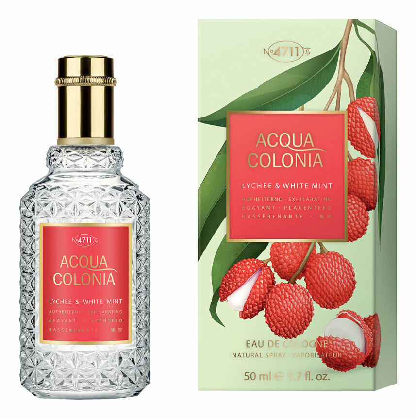 Одеколон Acqua Colonia 4711 Lychee White Mint, унисекс, 50мл