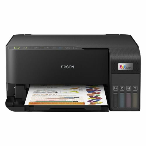 МФУ струйный Epson EcoTank L3550 цветная печать, A4, с СНПЧ, цвет черный [c11ck59405]