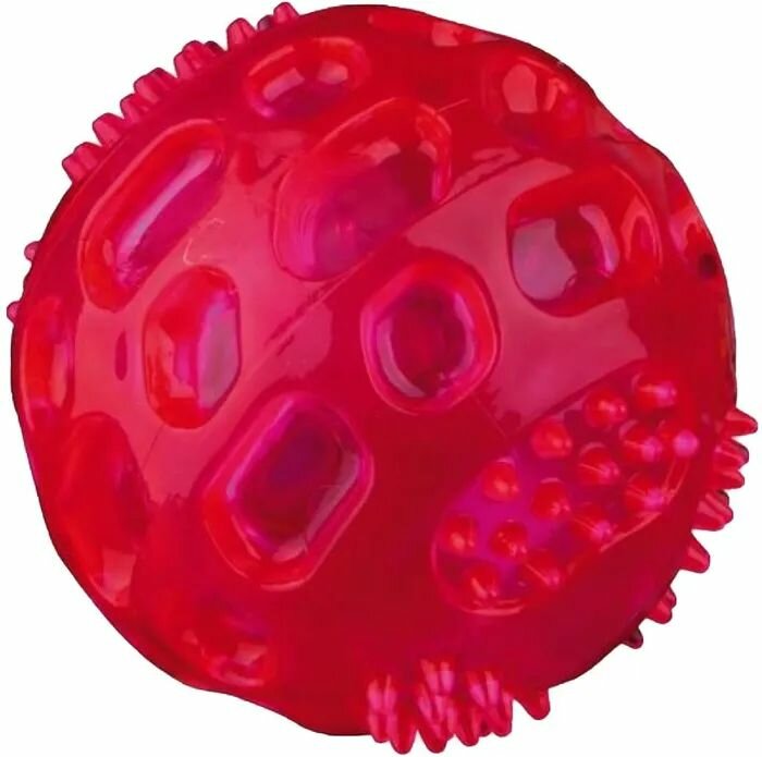 HOMEPET Игрушка для собак Мяч с пищалкой, 7 см