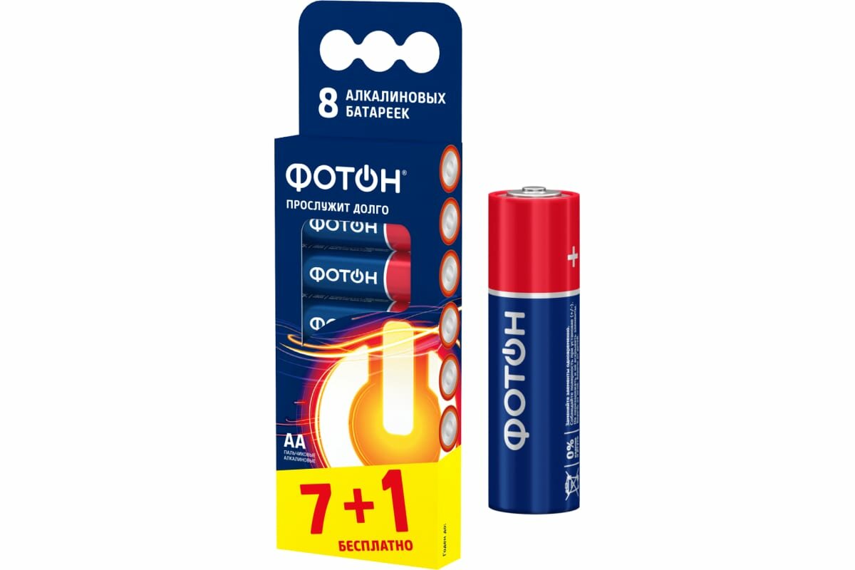 Фотон LR6 BP8 22987 элемент питания для портативных устройств и пультов ДУ совместимый LR6