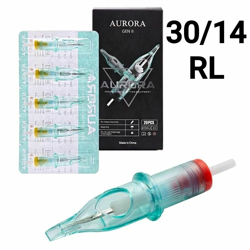 Тату картриджи Aurora 30/14 RLLT (1014RL) 20 шт/уп
