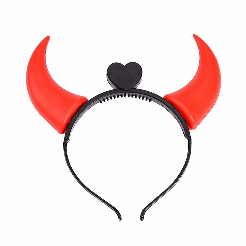 Рога светящиеся, мигающие I-Bright Company, пластик, 20 см, для Хэллоуина