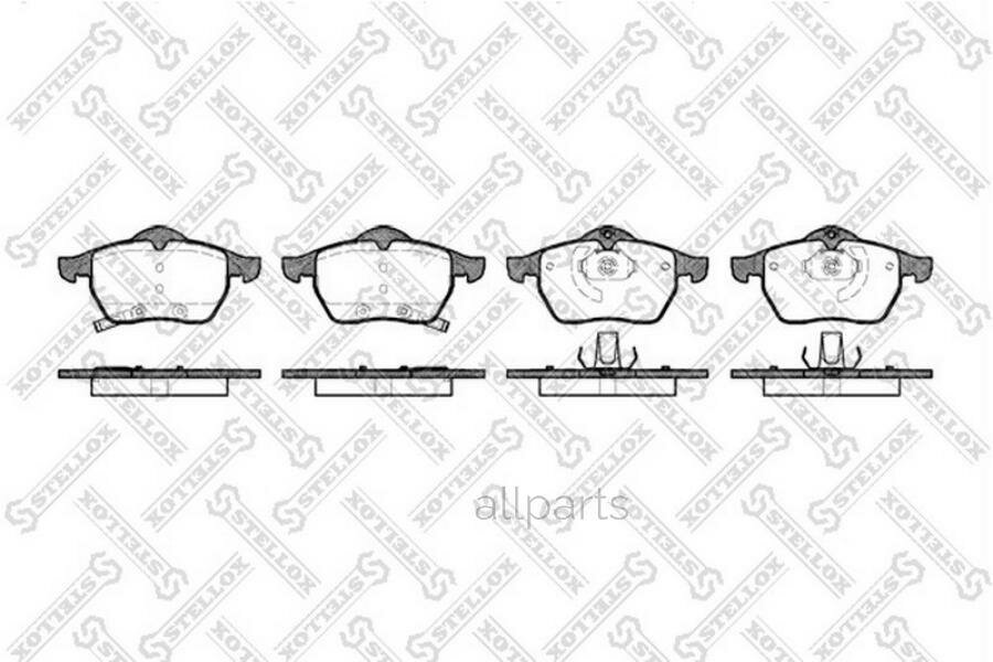 STELLOX 401032SX PGD800M=FDB1535=390 32=571997B! колодки дисковые п.\Saab 9-3 2.0-2.2TiD 98-02/9-5 all 97>