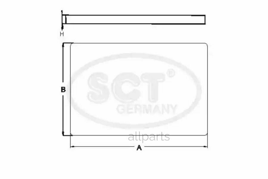SCT GERMANY SA1304 Салонный фильтр SKODA OCTAVIA III/ VW TIGUAN/ GOLF VII/ PASSAT/ AUDI A3 12-