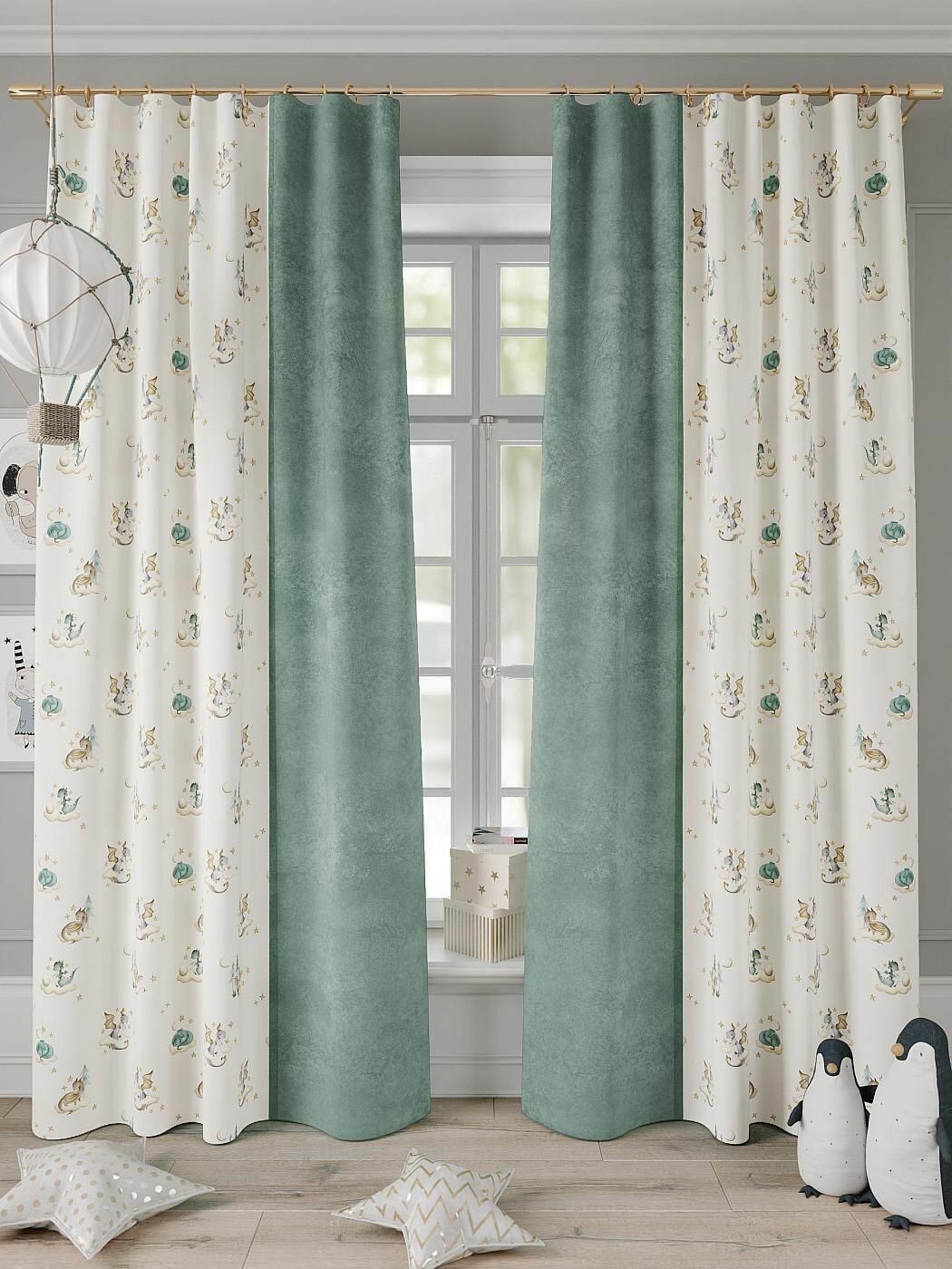 Комплект штор для детской Comfy Way / шторы в комнату 150х260 см 2 шт / Сайлима