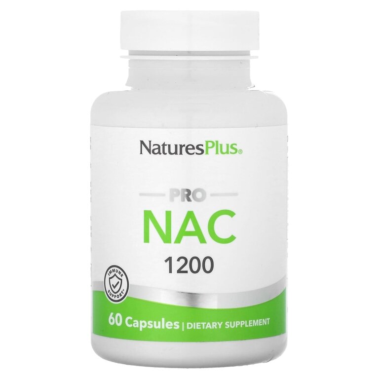 Natures Plus Pro NAC (N-ацетил-L-цистеин) 1200 мг 60 капсул (NaturesPlus)