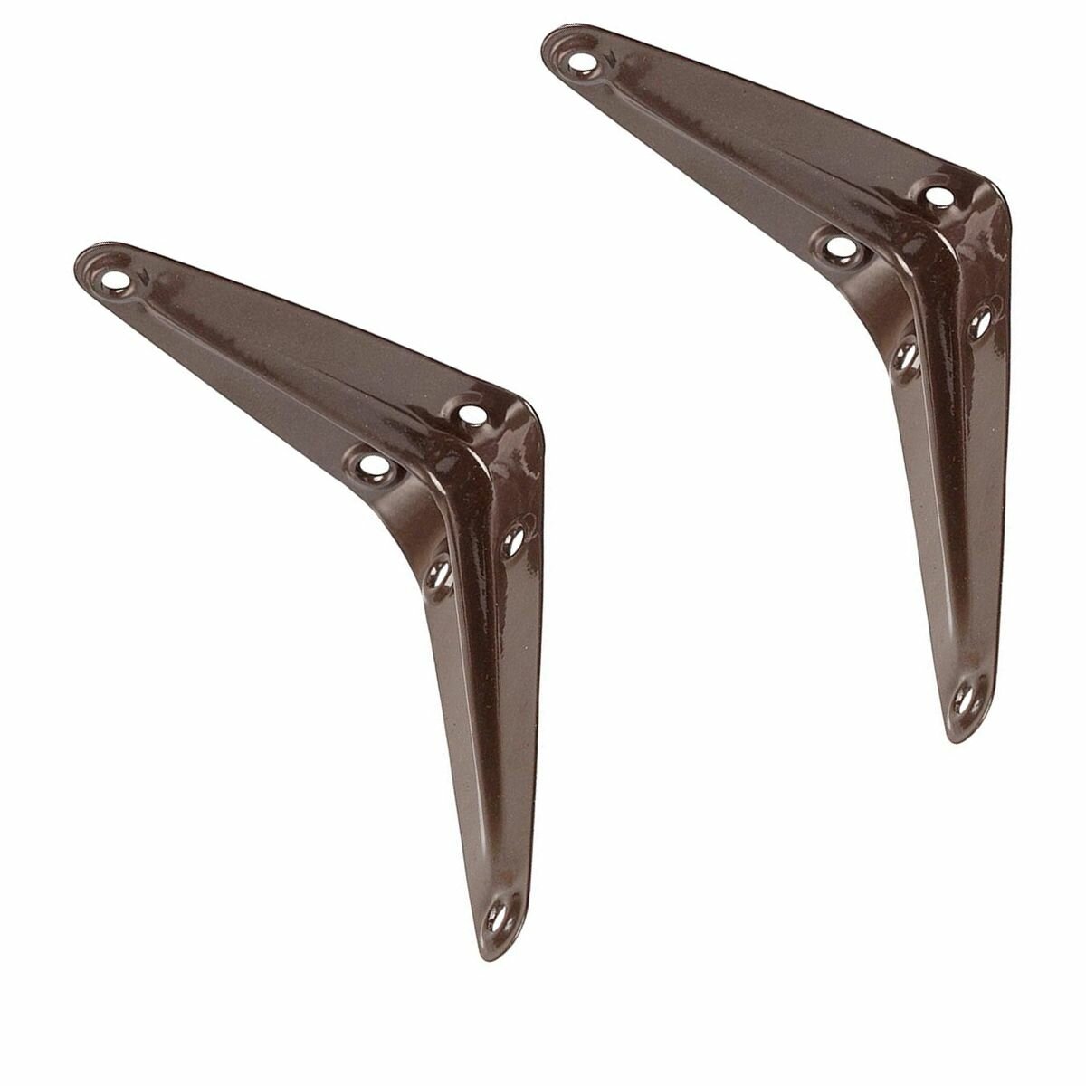 Полкодержатель консоль 300х350, 0,9 мм, коричневый (комплект 2 штуки)