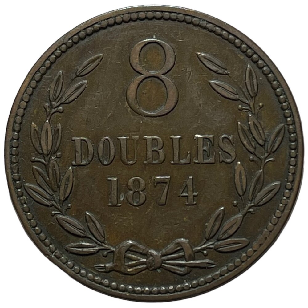 Гернси 8 дублей 1874 г. (Лот №2)