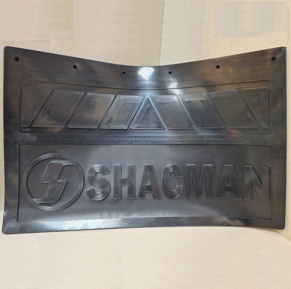 Брызговик 580*360 SHACMAN черные буквы люкс - 2шт.