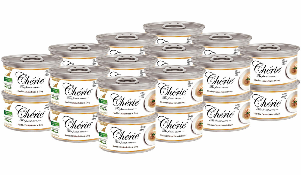 PETTRIC CHERIE ADULT CAT GRAIN FREE CHICKEN беззерновые для взрослых кошек с курицей в подливе (80 гр х 24 шт)