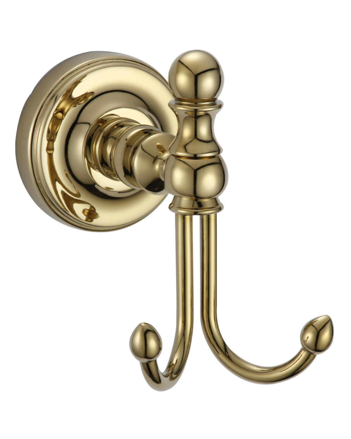 Крючок двойной GANZER 31052E латунь, золотой