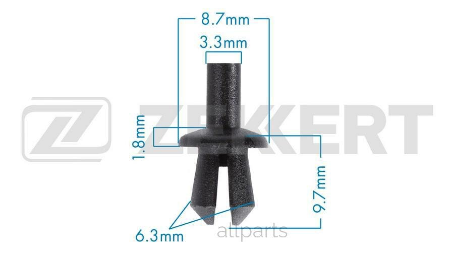 ZEKKERT BE-3586 Клипса крепёжная BMW (миним. кол-во заказа 10 шт)