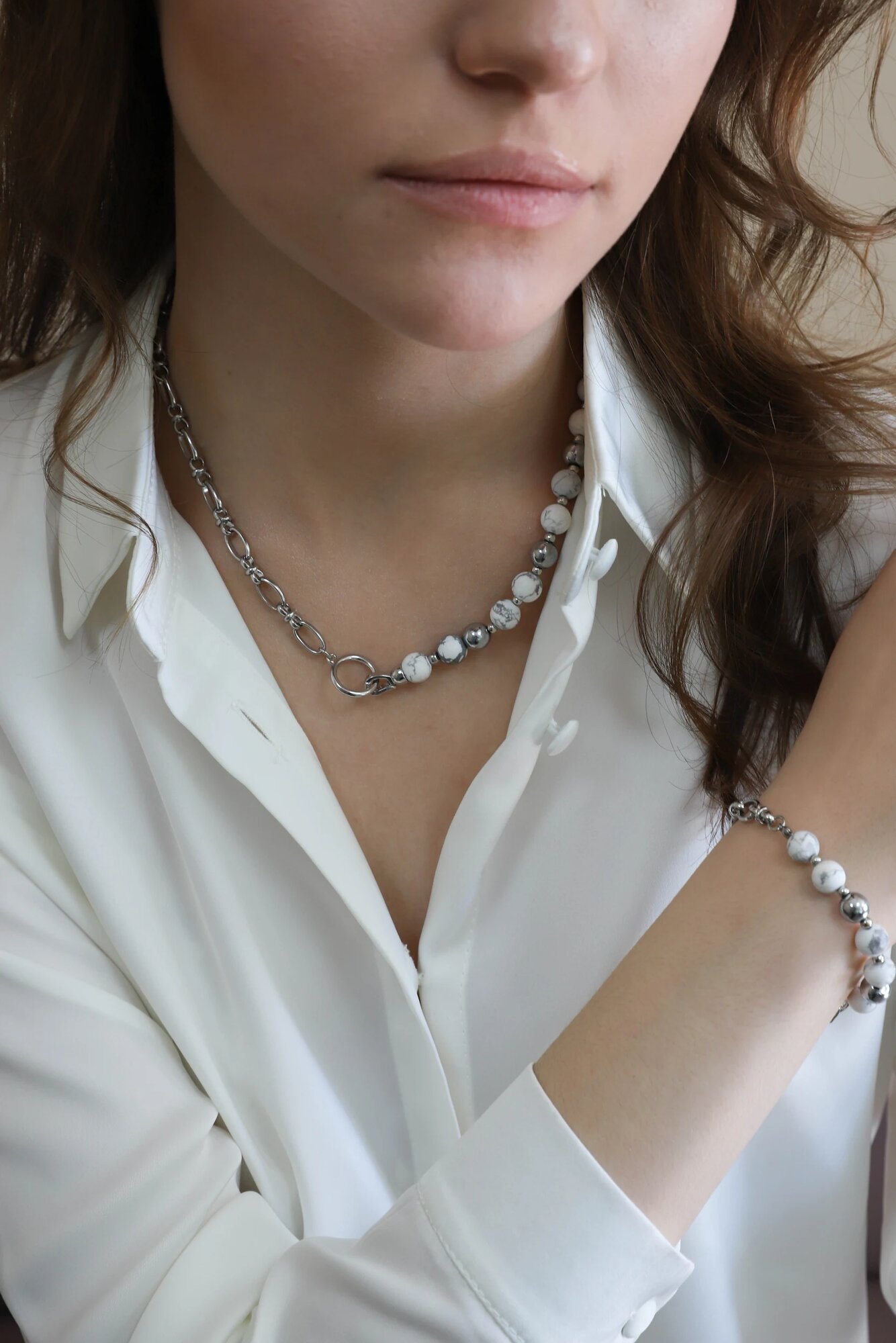 Комплект бижутерии, Swarovski Zirconia, фианит