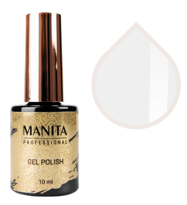 Гель-лак для ногтей Manita Professional Classic Alpine White №1, белый, 10 мл