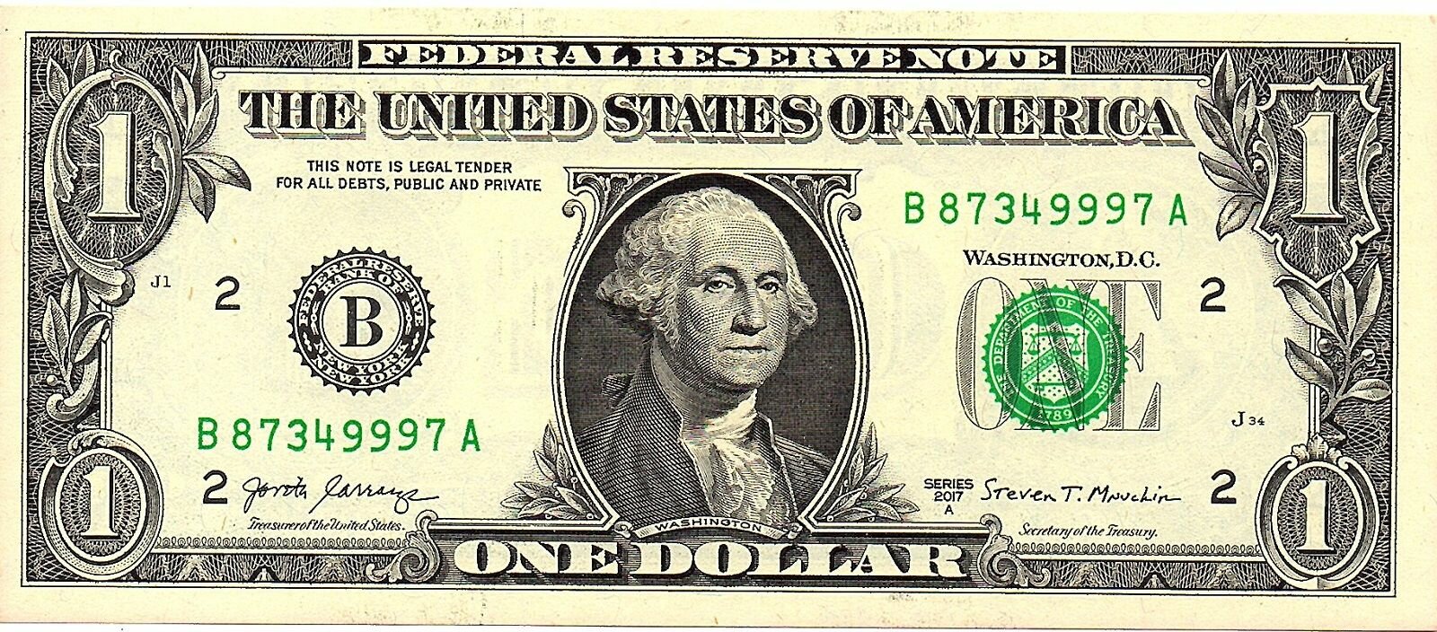 Доллар 2017 года США 87349997