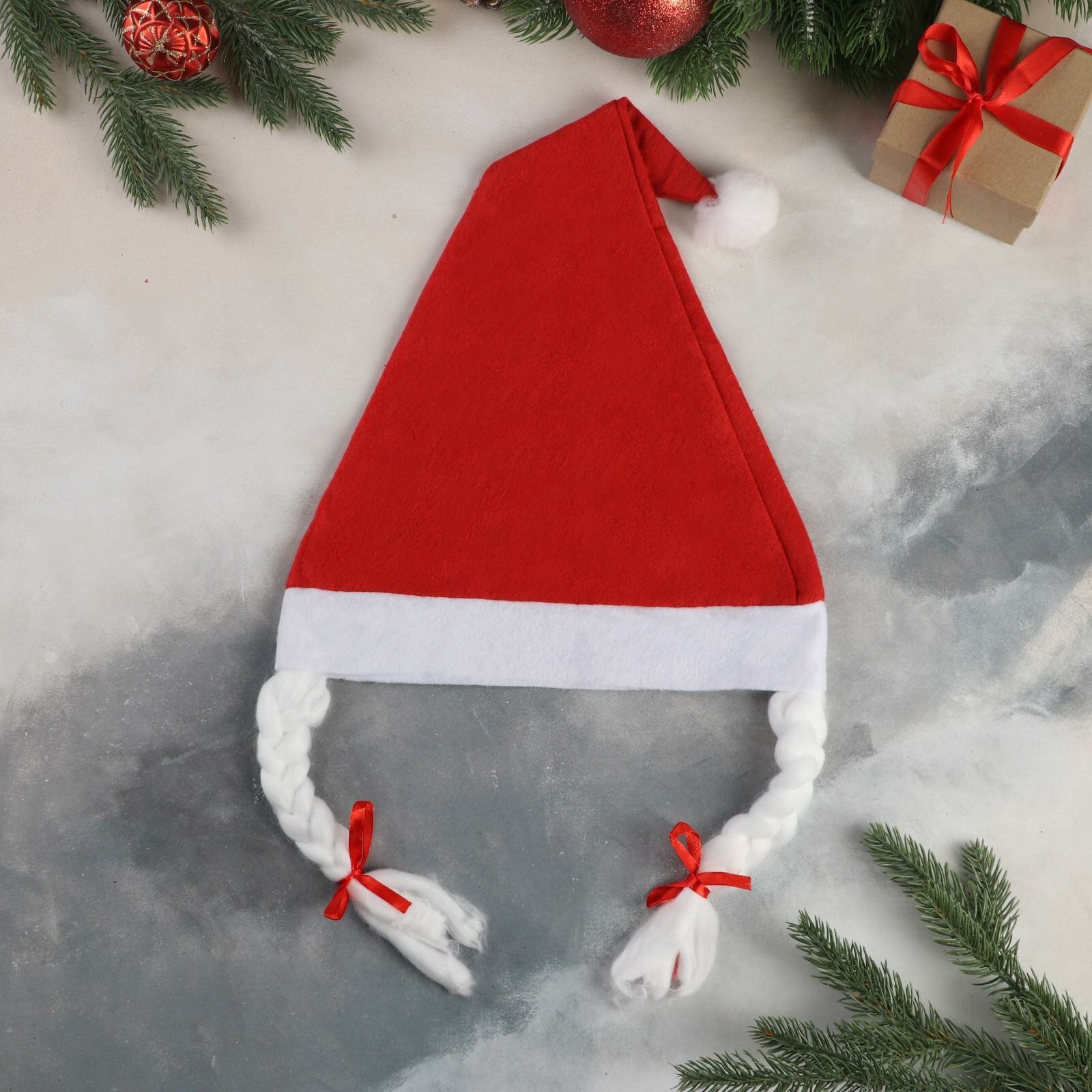 Колпак "Классика" Зимнее волшебство, текстиль, 37x27 см, красный