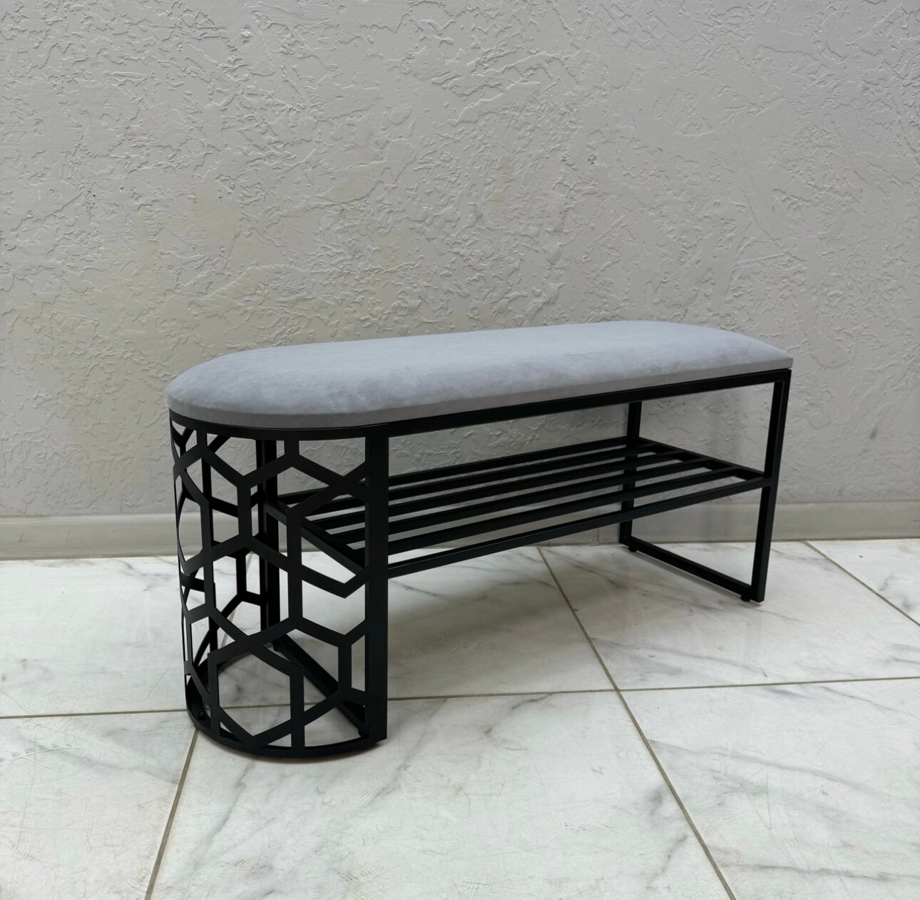 Банкетка в прихожую для обуви STEEL MEBEL, 100х35х45см